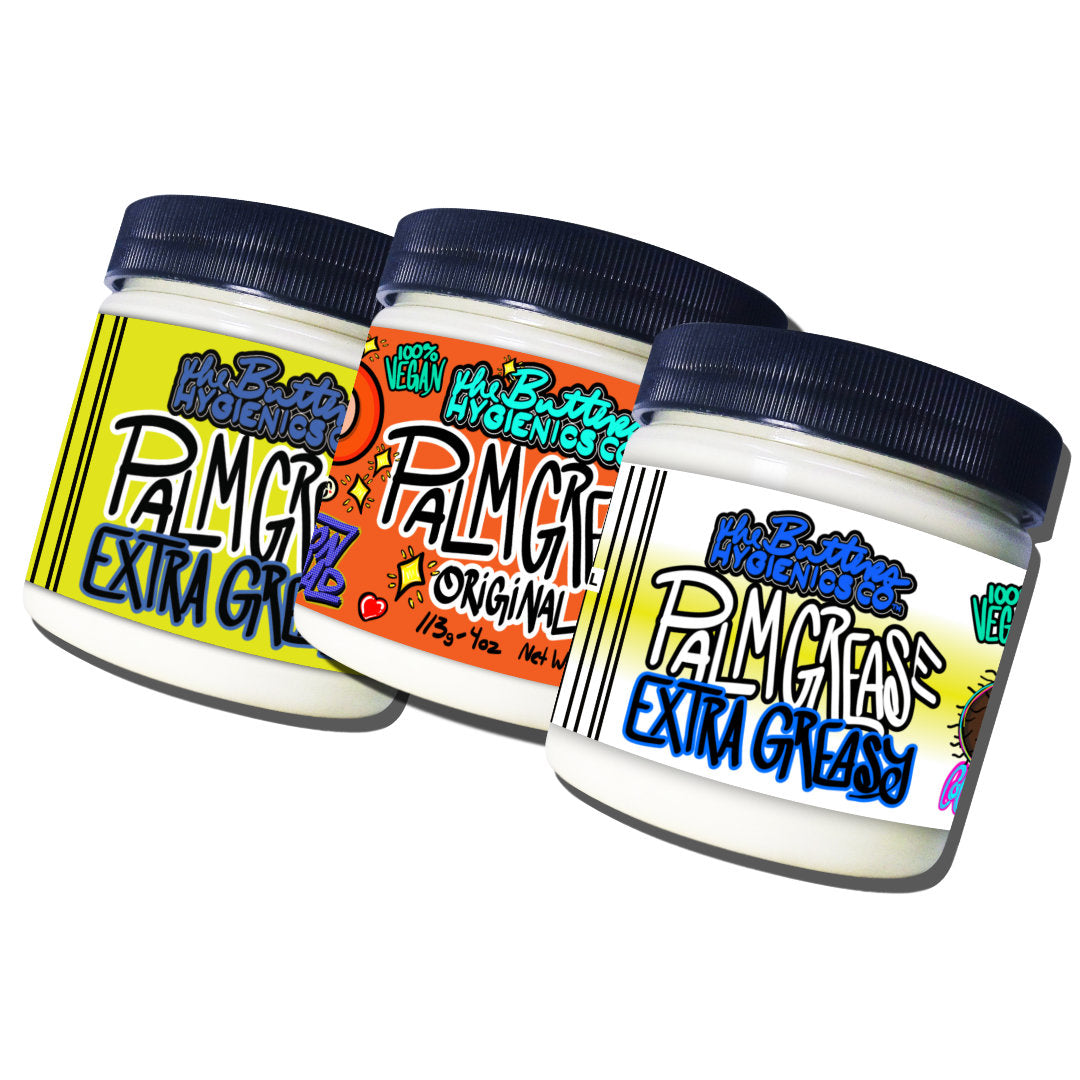Palm Grease Sampler - 3 Lube Bundle – The Butters Hygienics Co.